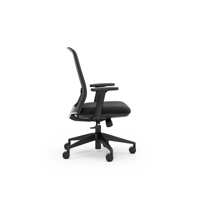 BIM objects - Free download! KOKUYO Office Task & Meeting Chair Entry ...