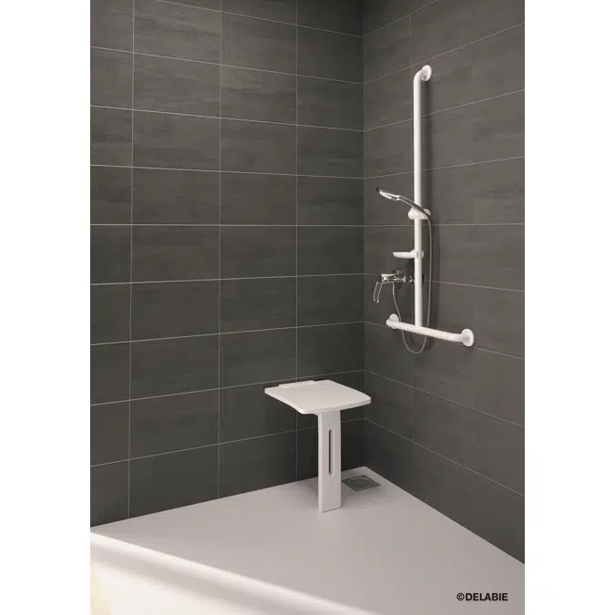 Objetos BIM - ¡Descarga gratis! 510405 Lift-up shower seat with leg ...