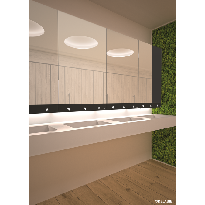 BIM objects - Free download! 510203 Mirror cabinet with 4 functions ...