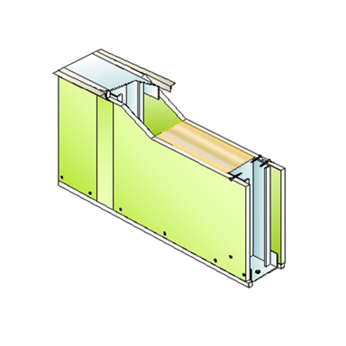 BIM objects - Free download! Anti-VOC Drywall PREGYMETAL 72mm - EI30 ...