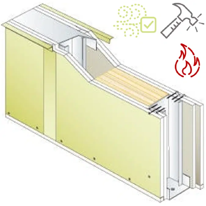BIM objects - Free download! Drywall PREGYMETAL 98mm - Anti-VOC ...
