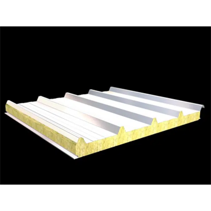 BIM objects - Free download! 5 Rib Roof Panel Stone wool (P5G) | BIMobject