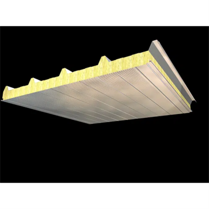 BIM objects - Free download! 5 Rib Roof Panel Stone wool (P5G) | BIMobject