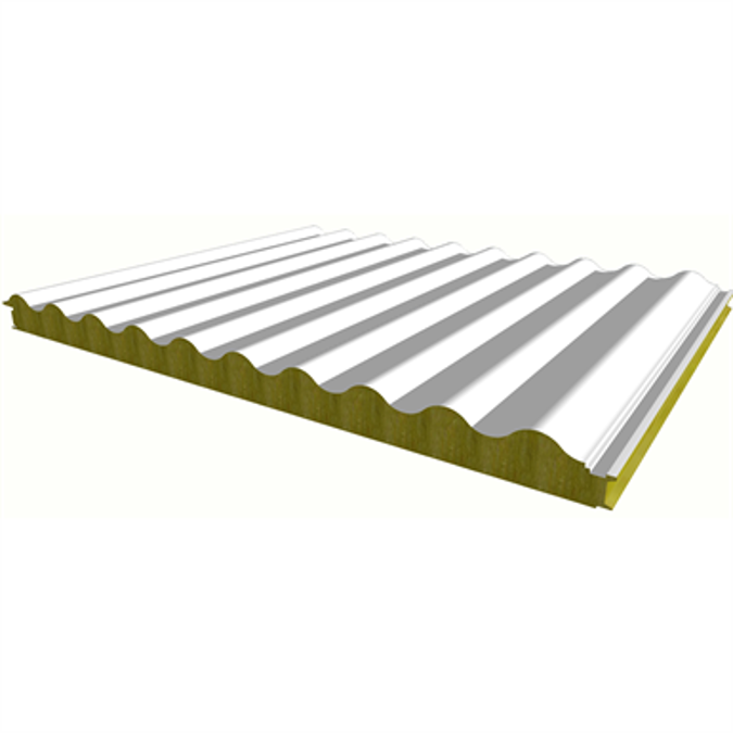 Objetos BIM - ¡Descarga gratis! Panel fachada ondulado | BIMobject