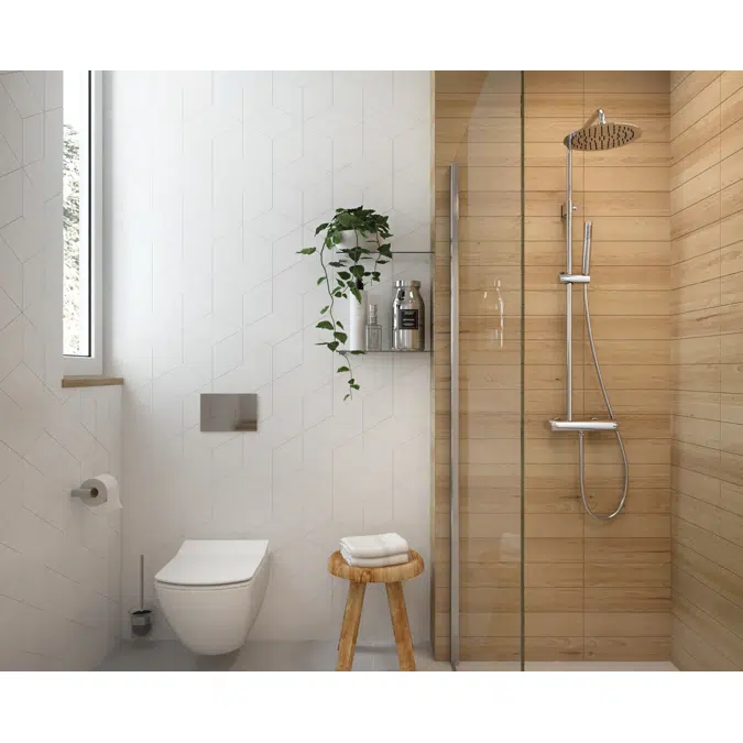 BIM objects - Free download! Arnika, Shower column, with shower mixer ...