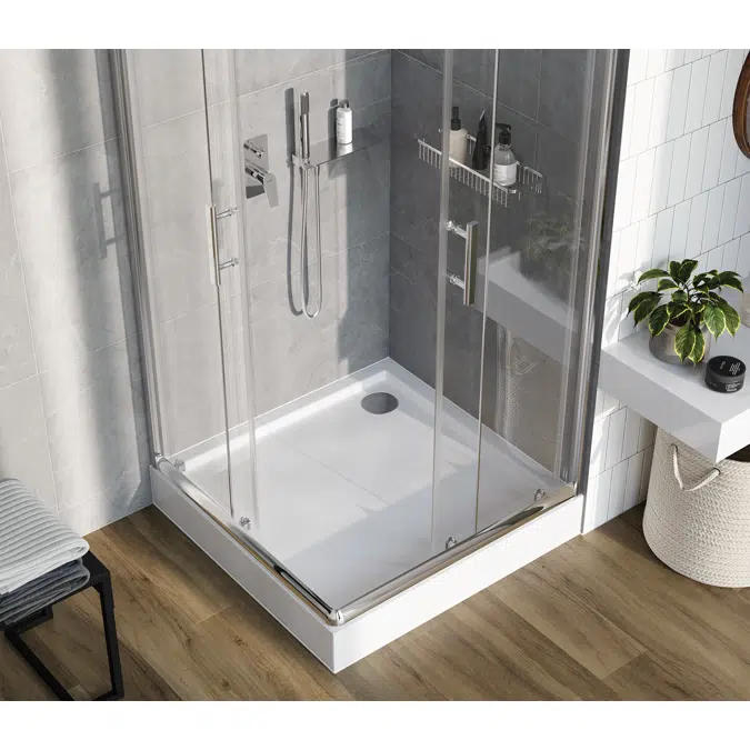 BIM objects - Free download! Round, Shower basket | BIMobject