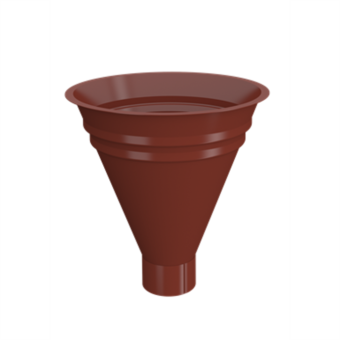 BIM objects - Free download! Hopper for round downpipe 75 | BIMobject