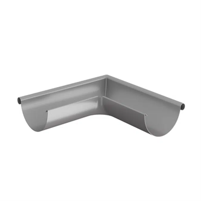 BIM objects - Free download! Outer gutter angle for half round gutter ...