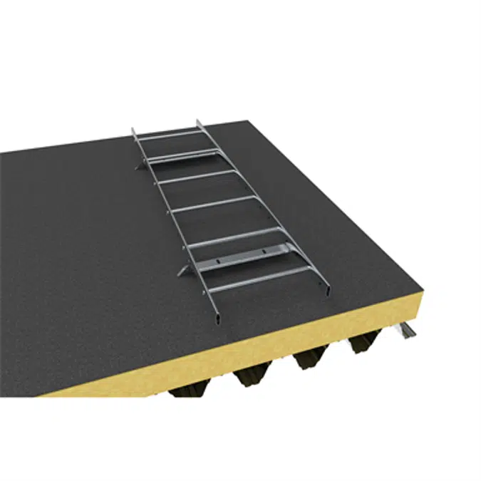 Objetos BIM - ¡Descarga gratis! Roof ladder system for metal and ...