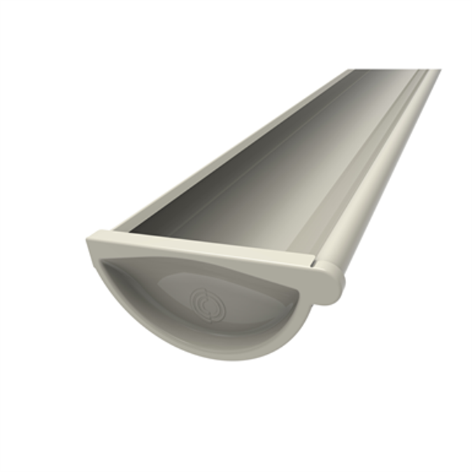 BIM objects - Free download! Half round gutter system 100 | BIMobject