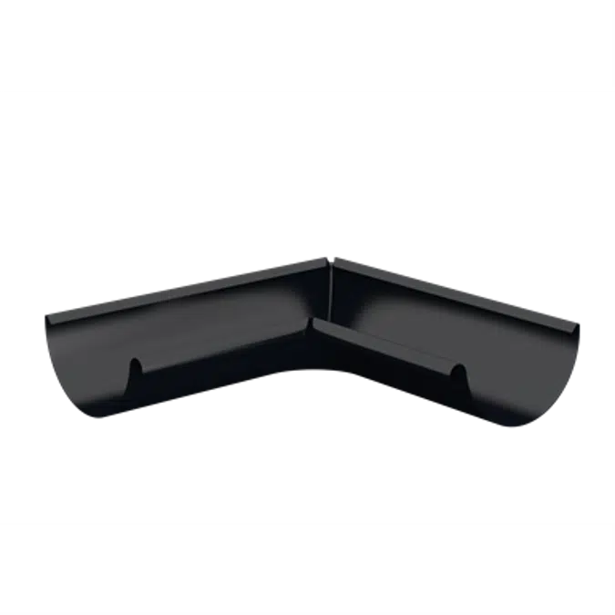 BIM objects - Free download! Inner gutter angle for half round gutter ...