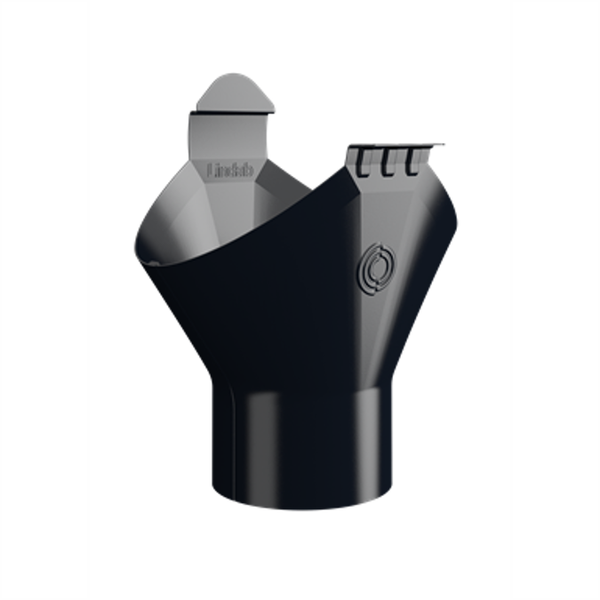 BIM objects - Free download! Nozzle for half round gutter 150 and round ...
