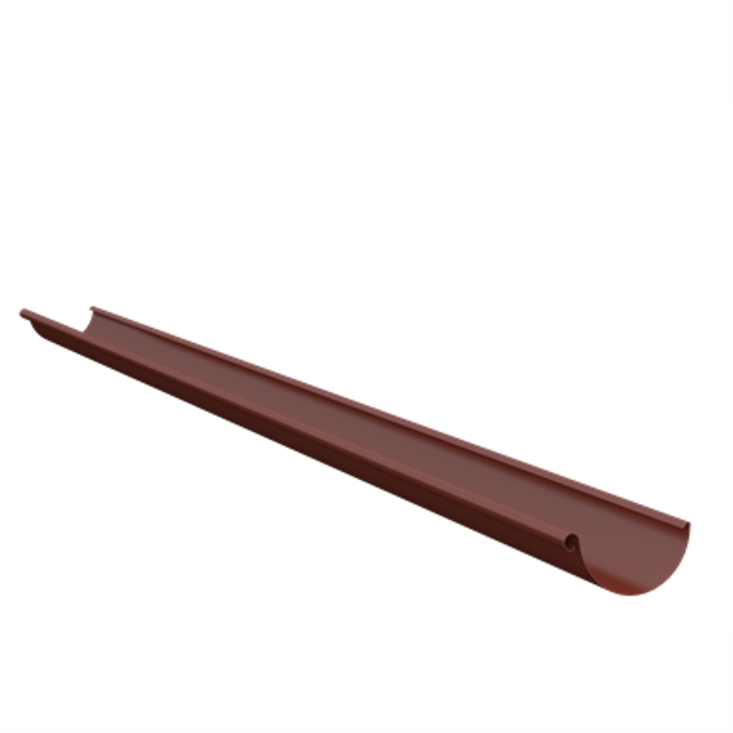 BIM objects - Free download! Half round gutter 125 | BIMobject