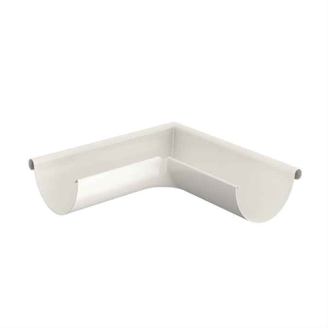 BIM objects - Free download! Outer gutter angle for half round gutter ...