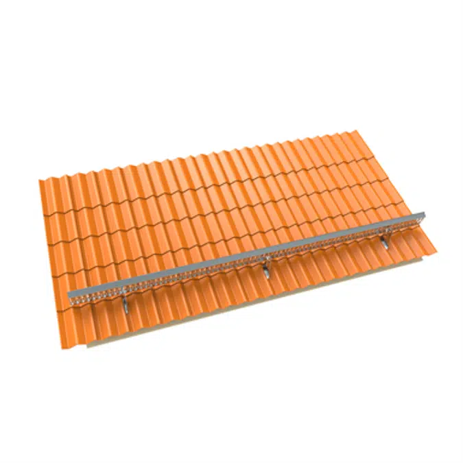 BIM objects - Free download! Snow guard fence grid system for clay tile ...