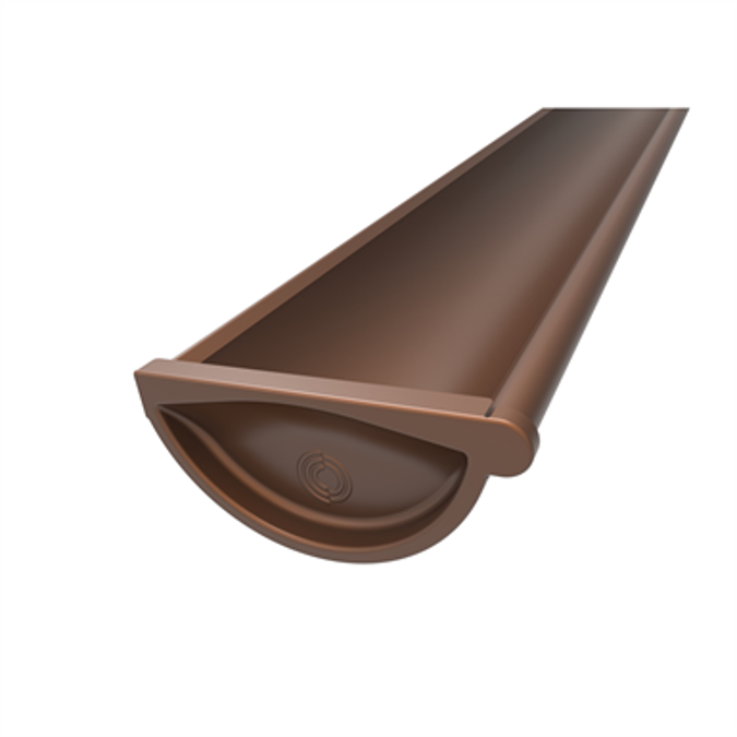 BIM objects - Free download! Half round gutter system 190 | BIMobject