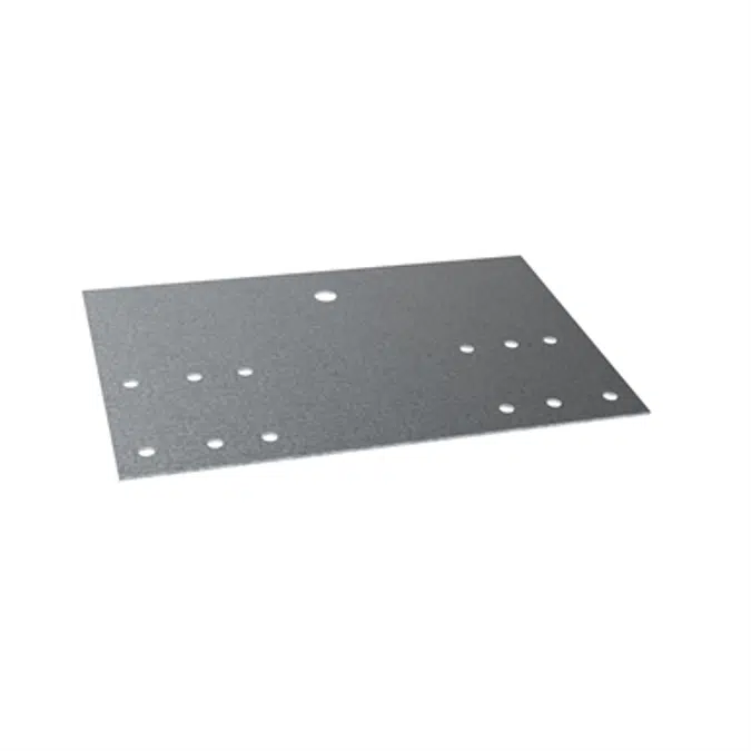 BIM objects - Free download! Fastening plate for roof ladder on metal ...