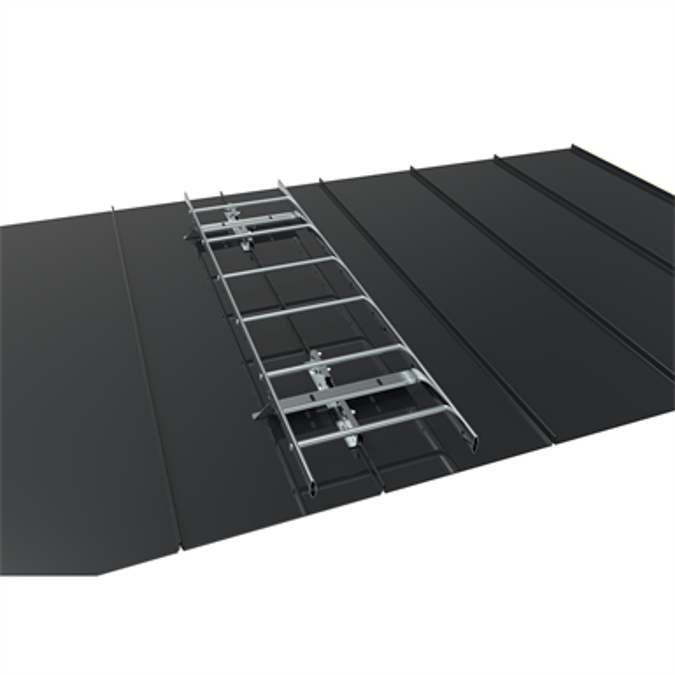 Objetos BIM - ¡Descarga gratis! Roof ladder system for standing seam ...