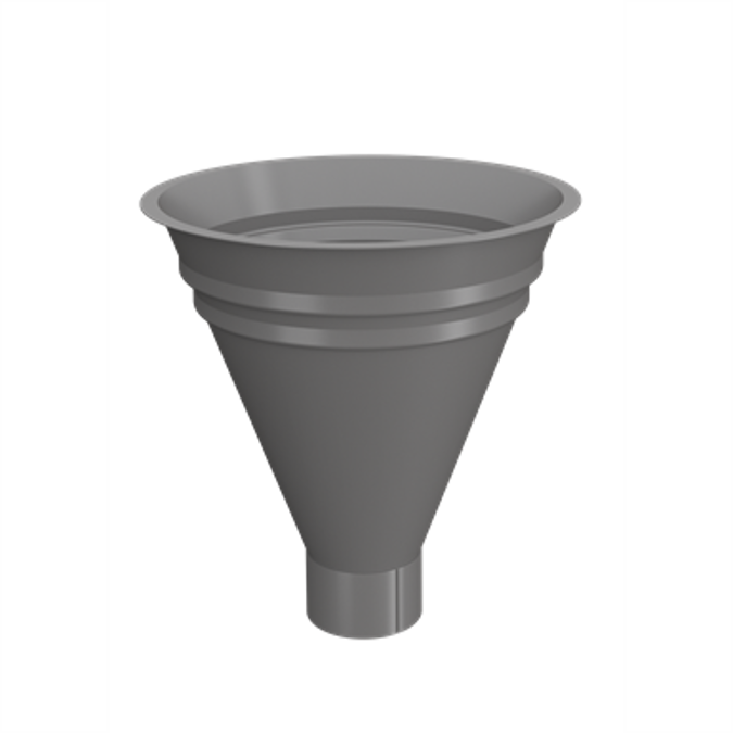 BIM objects - Free download! Hopper for round downpipe 100 | BIMobject