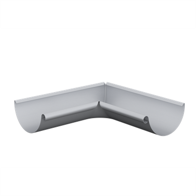 BIM objects - Free download! Inner gutter angle for half round gutter ...