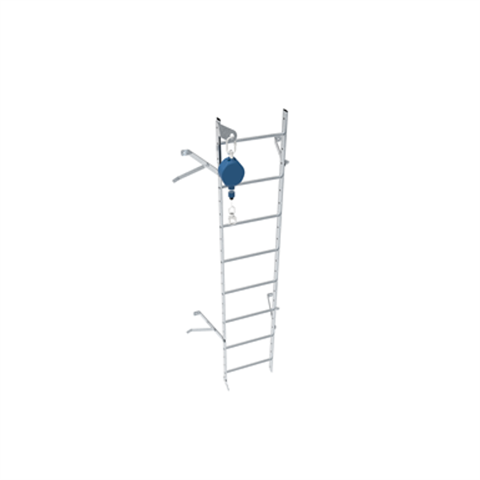 BIM objects - Free download! Wall ladder system with 350 offset | BIMobject