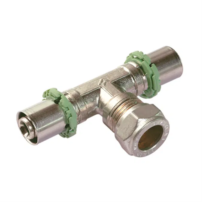 Objetos BIM - ¡Descarga gratis! Tee to screw and compression - copper ...