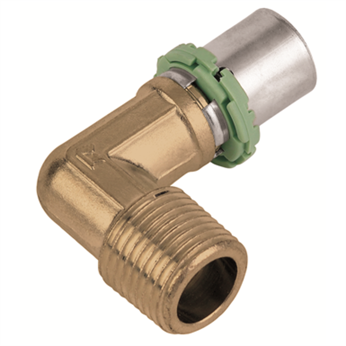 Objetos BIM - ¡Descarga gratis! Elbow threaded male | BIMobject