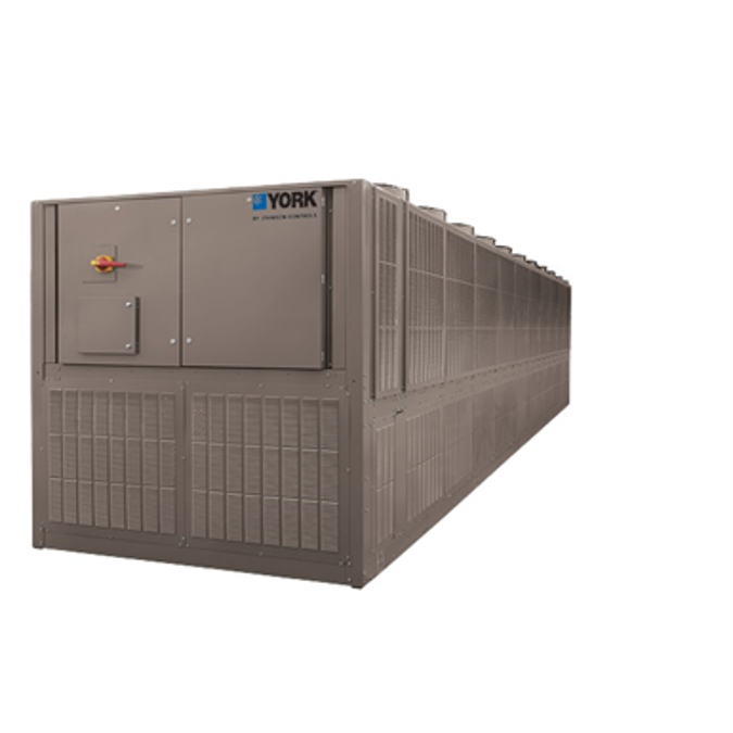 BIM objects - Free download! YORK® YVAA Air-Cooled Screw Chiller, 150 ...