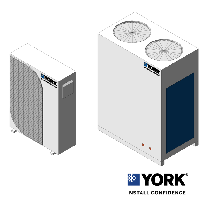 Objetos BIM - ¡Descarga gratis! YORK® Amichi-S YVAG Air-Cooled Scroll ...