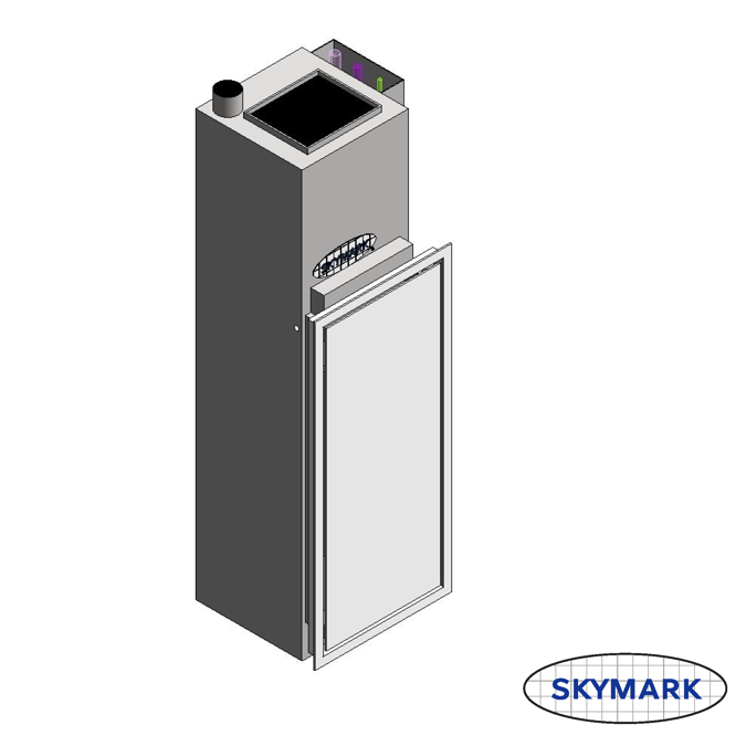 BIM objects - Free download! VPCS SKYMARK Vertical Stacked, Water ...