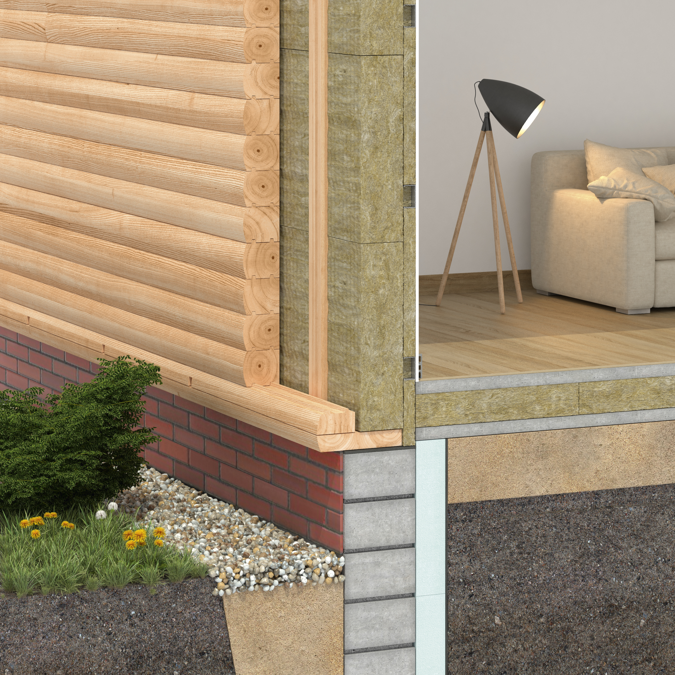 BIM objects - Free download! ŚCIANA Z BALA GRUB. 16CM- IZOLACJA OD ...