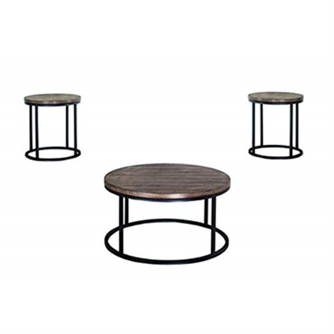 BIM objects - Free download! Lane Home Furnishings 7328 Round Cocktail ...
