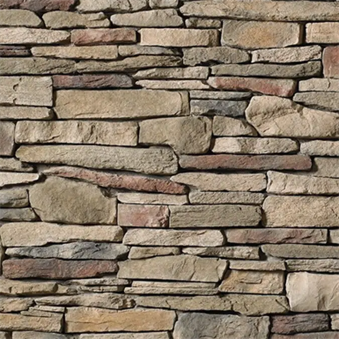 BIM 객체 - 무료로 다운로드하세요! Stone Veneer - Southern Ledgestone | BIMobject