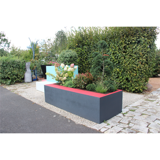BIM objects - Free download! Custom Made Sitting Planter Ultra | BIMobject
