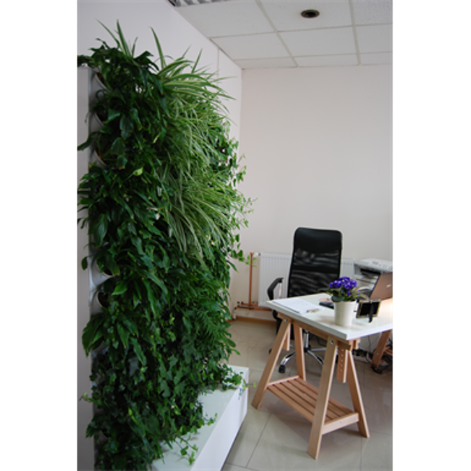 BIM objects - Free download! Green wall with buckets | BIMobject
