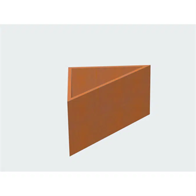 BIM objects - Free download! Custom Made Triangle Planter Ultra | BIMobject