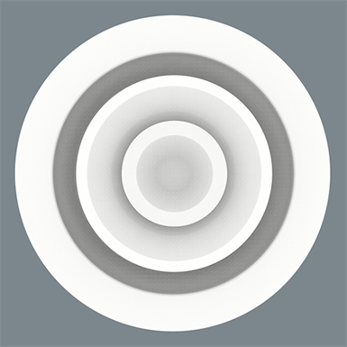 BIM objects - Free download! Fixed/Adjustable Round 2-Cone Diffuser - Model 3100 | BIMobject