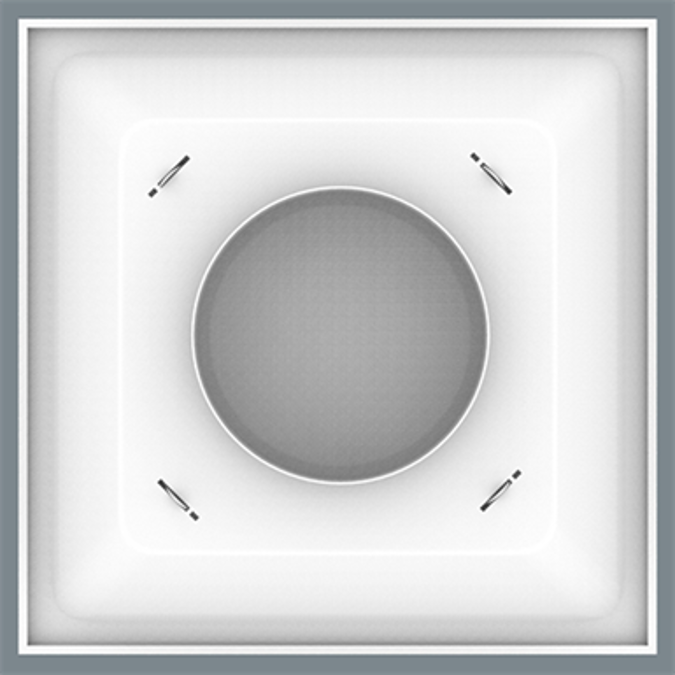 BIM objects - Free download! Round Face Plaque Diffuser - Model 5750RP | BIMobject