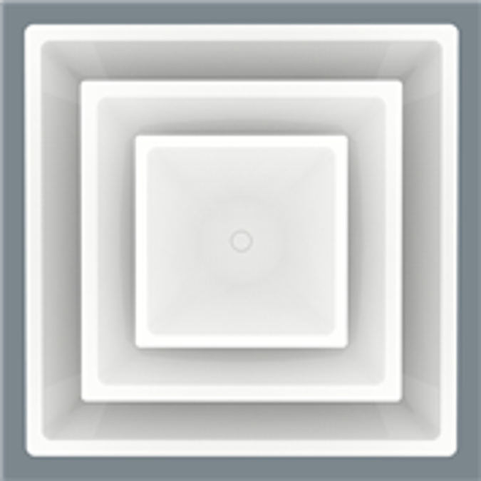 BIM objects - Free download! Adjustable Square Cone Face Diffuser - Model 5700A | BIMobject