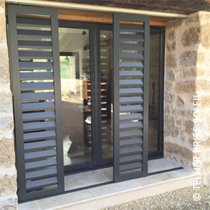 BIM objects - Free download! Sliding shutter possibility large size ...