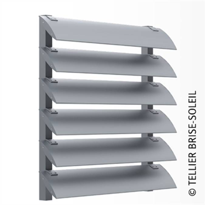 BIM objects - Free download! Sun shade by Speed-Fix forks vertical ...