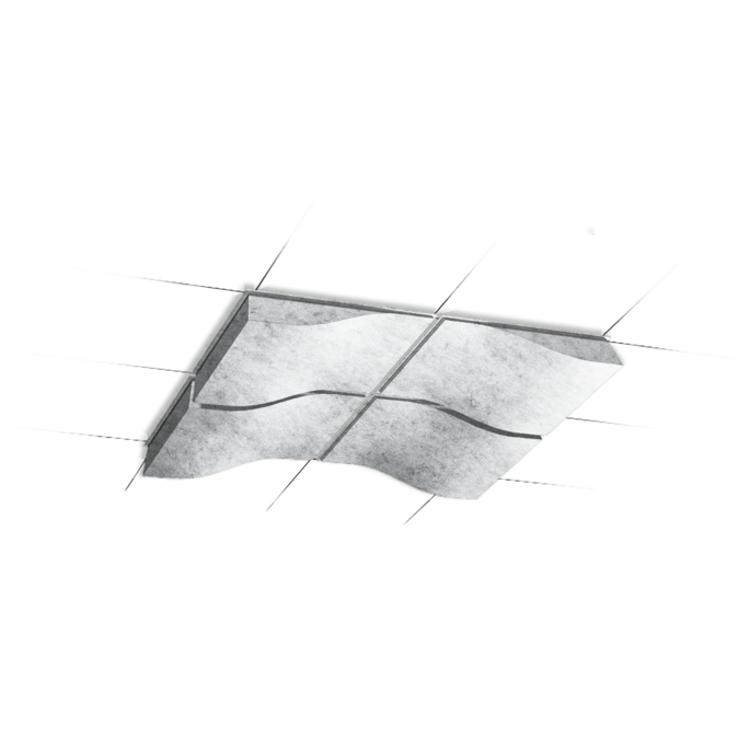 BIM nesneleri - Ücretsiz indirin! Linear Wave Molded Acoustic Ceiling ...