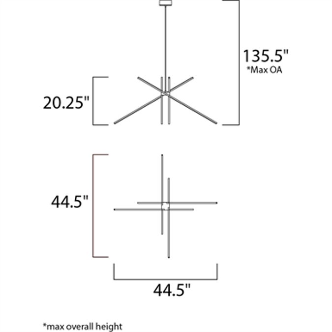 BIM objects - Free download! ET2 Alumilux Aster E41443-SA LED Pendant | BIMobject