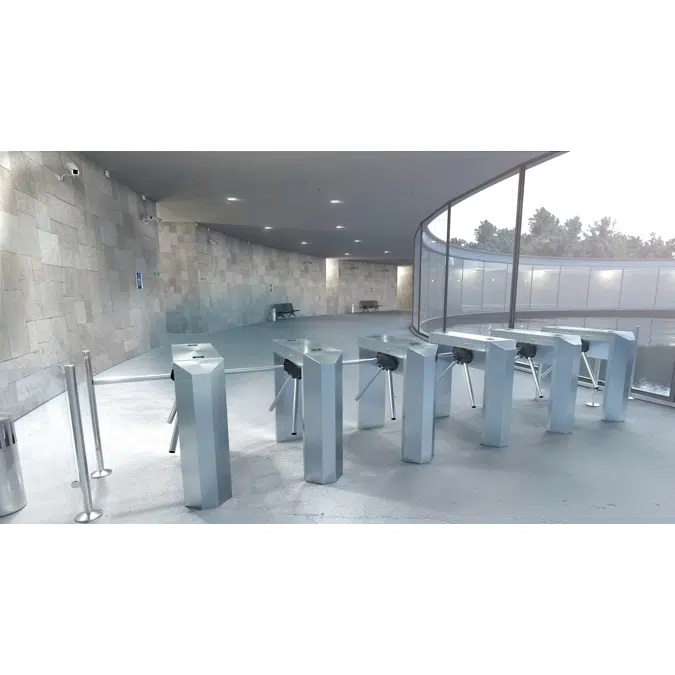 BIM objects - Free download! Tripod Turnstile | BIMobject