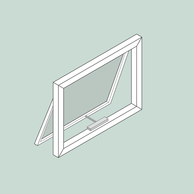 BIM objects - Free download! Window Openers | Top hung | Facade | with ...
