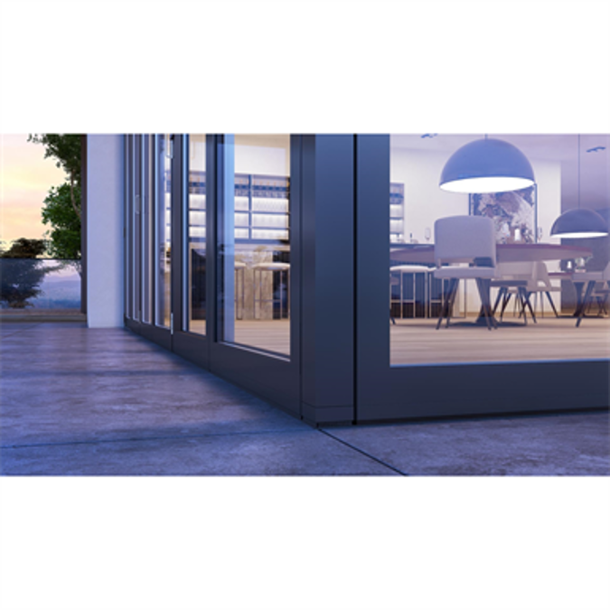 BIM objects - Free download! Folding Doors Aluminco FD4600 Series ...