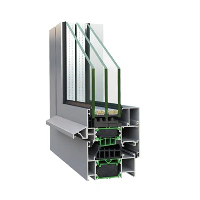 BIM objects - Free download! Windows and Doors ALUMINCO W4750 Series ...