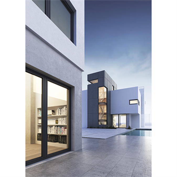 BIM objects - Free download! Windows and Doors ALUMINCO W450 Series ...