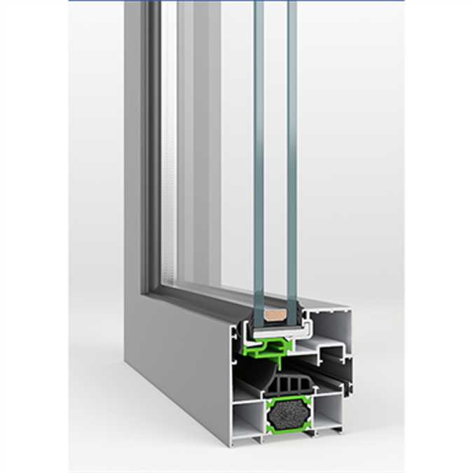 BIM objects - Free download! Windows and Doors ALUMINCO W450 Series ...
