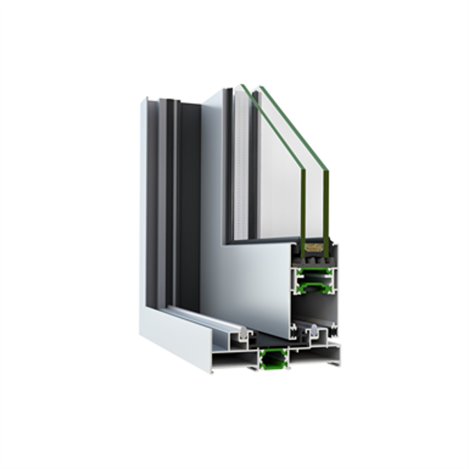 BIM object - ดาวน์โหลดฟรี! Sliding ALUMINCO SL2450 Series | BIMobject